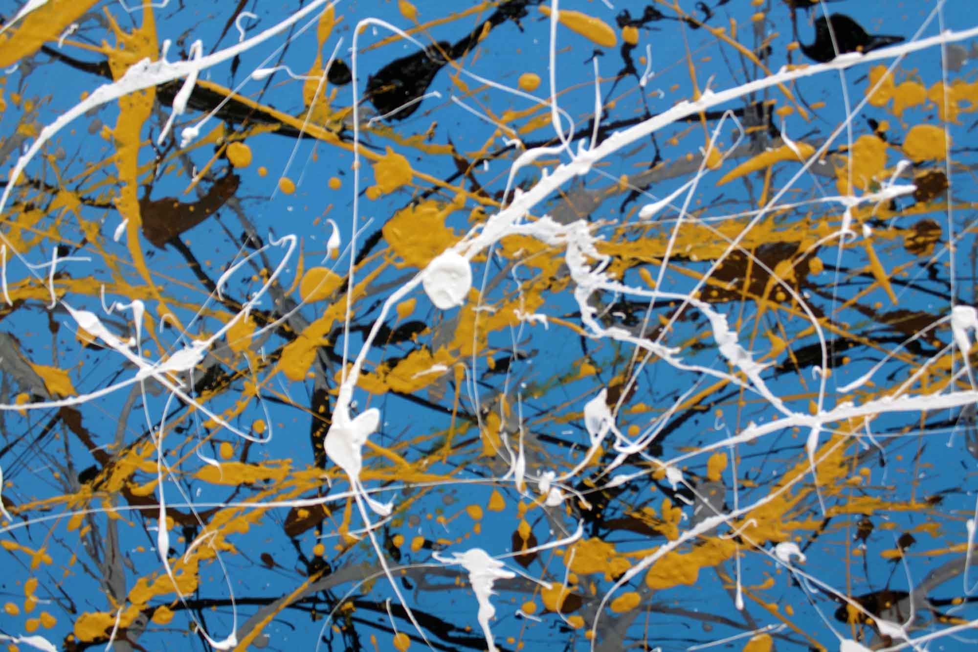 Large Wall Art 55 Pollock Style Original Abstract Wall Art. Canvas Wall ...