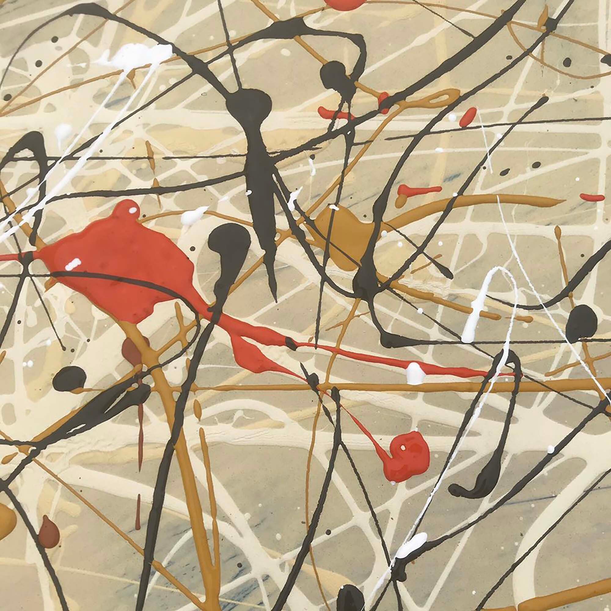 Abstract Drip Style Painting on Canvas. Original Abstract Wall - Etsy