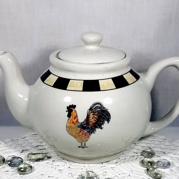 Rooster Teapot - Etsy