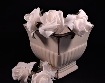 Cream Colored Plant Pot - Etsy