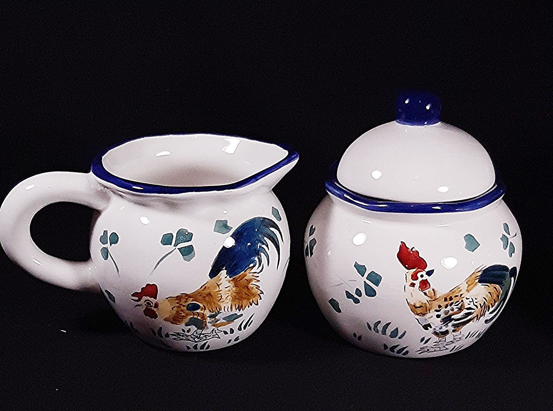 Vintage Rooster Tea Set. Vintage Farmhouse decor. Vintage | Etsy