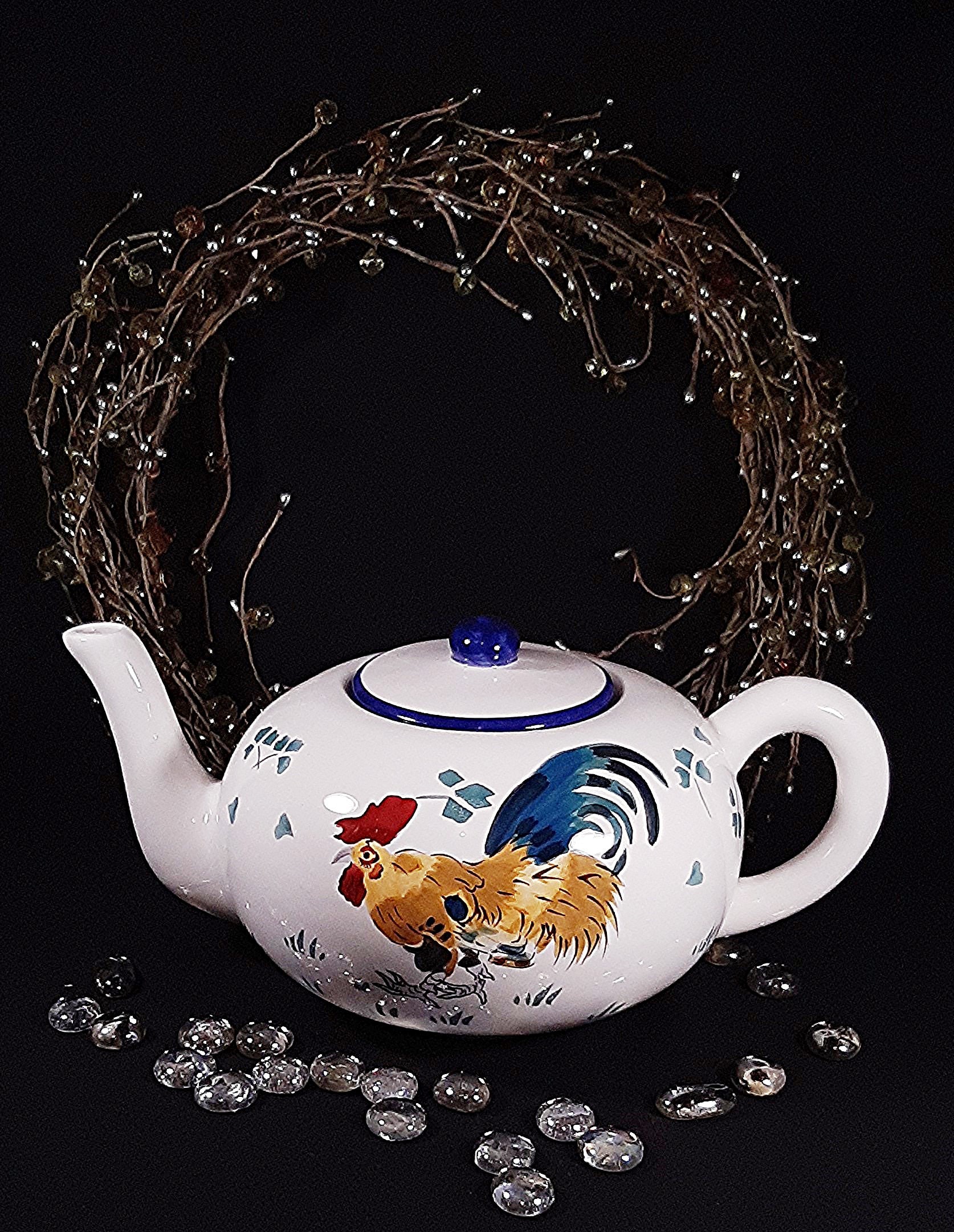 Vintage Rooster Tea Set. Vintage Farmhouse decor. Vintage | Etsy