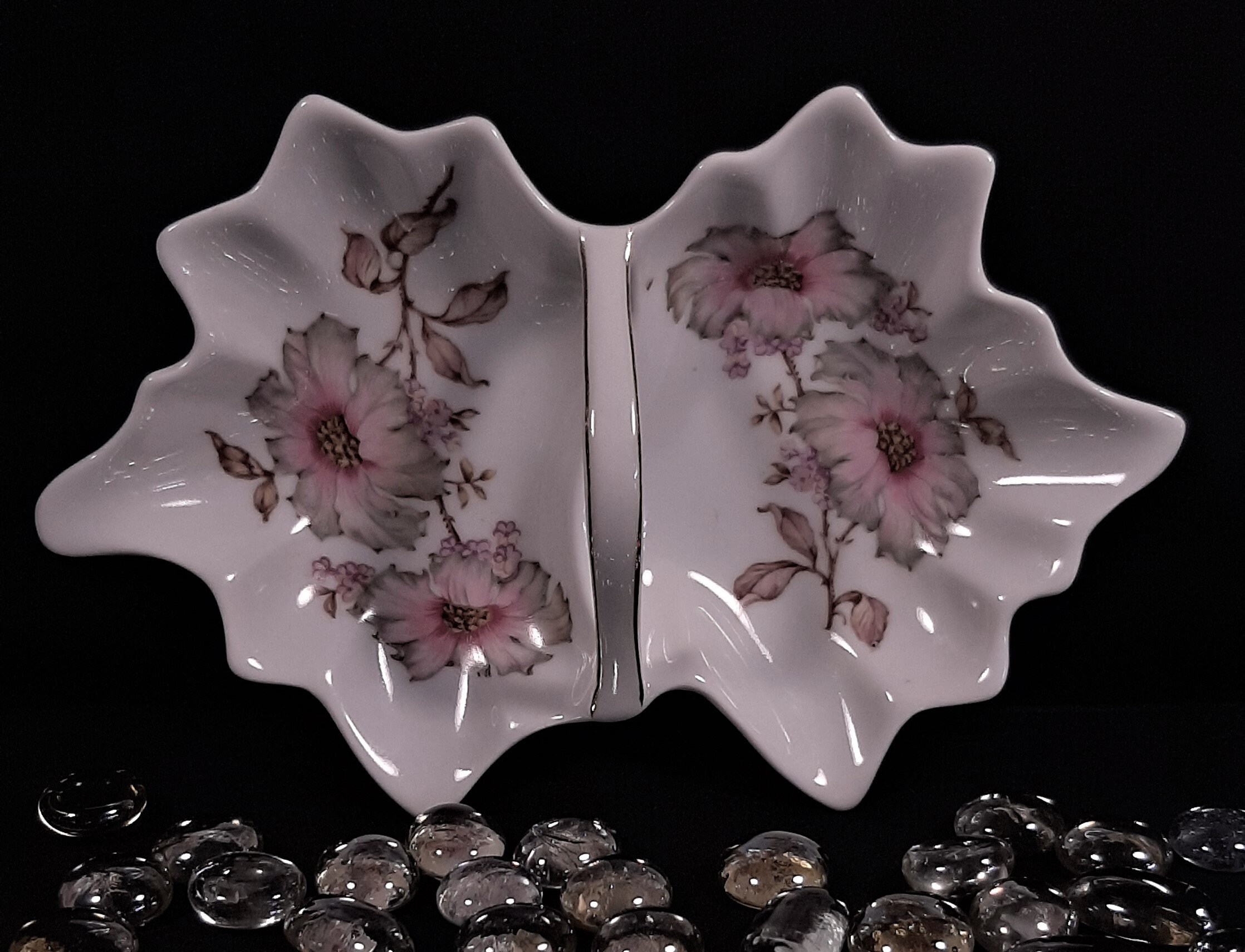 Vintage Small Divided Serving Dish. Collectible China Candy - Etsy UK