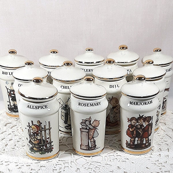 Vintage Spice Jars - Etsy