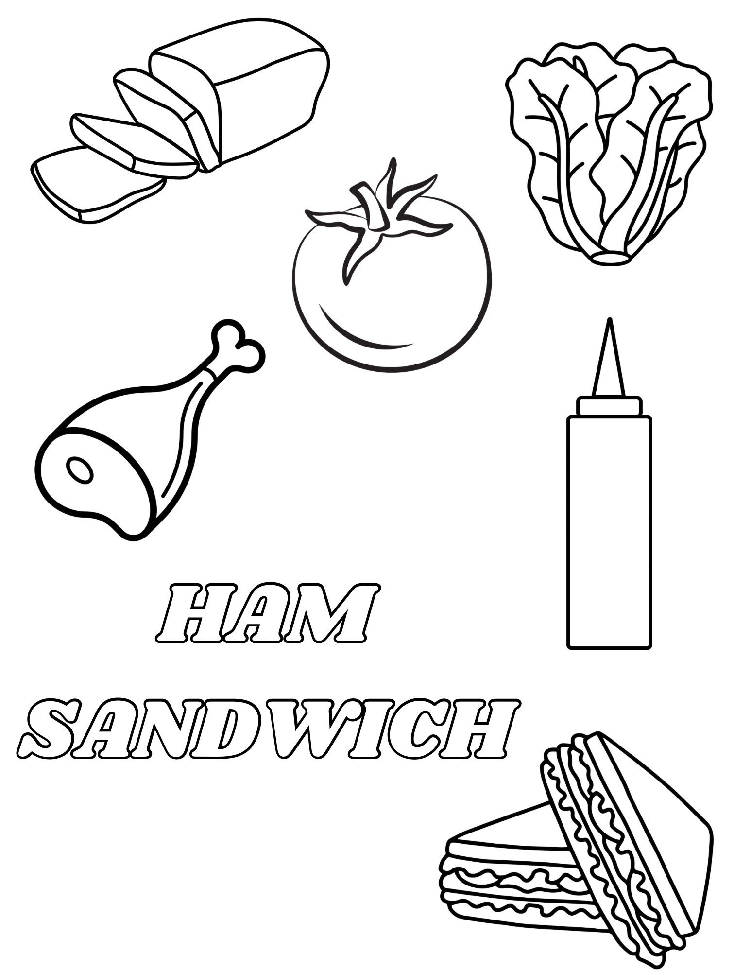 Recipe Coloring Pages Instant Download Kids/adult - Etsy