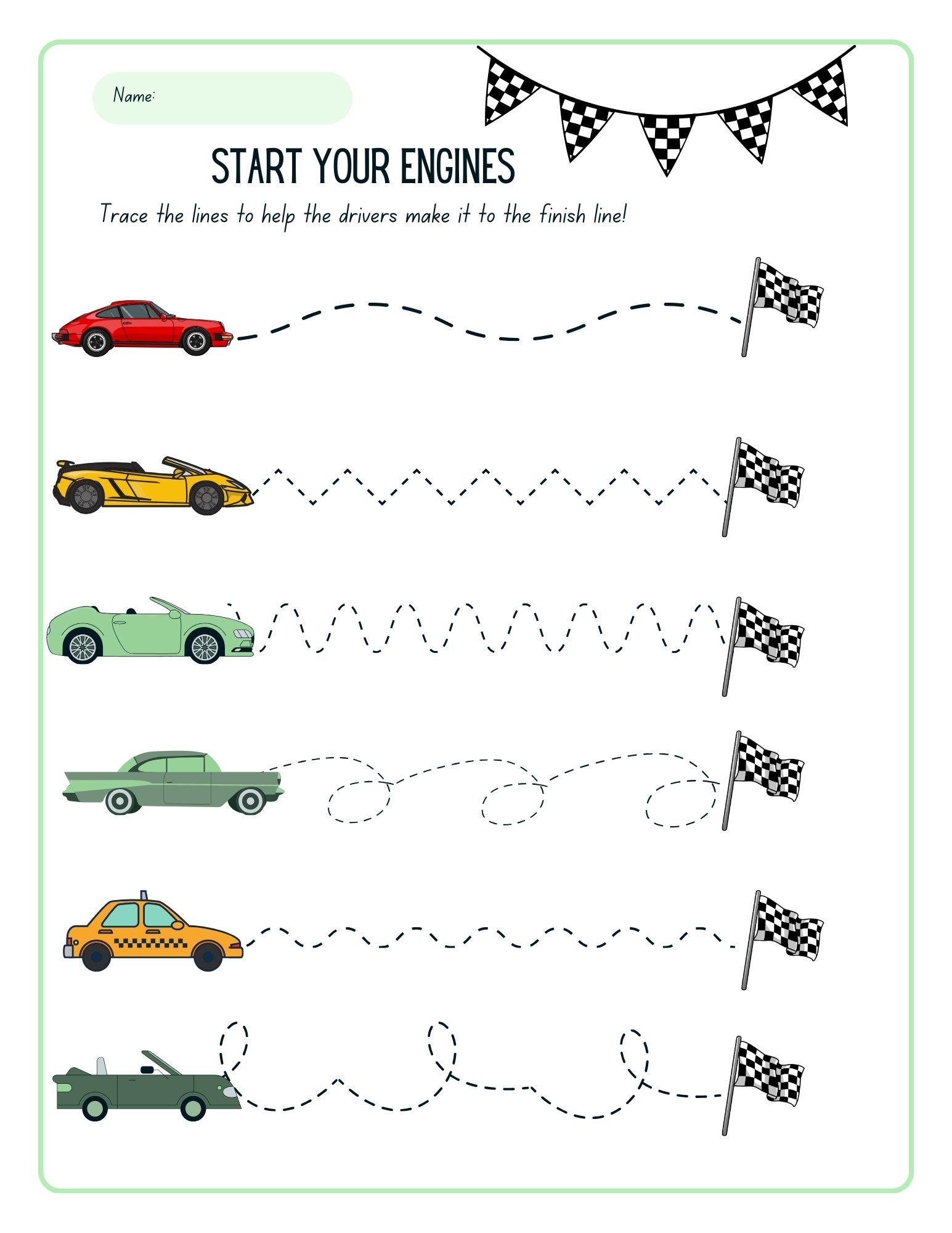 Tracing Worksheets | Instant Download | Preschool & Kindergarten ...