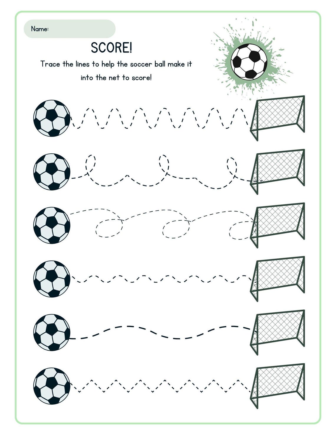 Tracing Worksheets | Instant Download | Preschool & Kindergarten ...