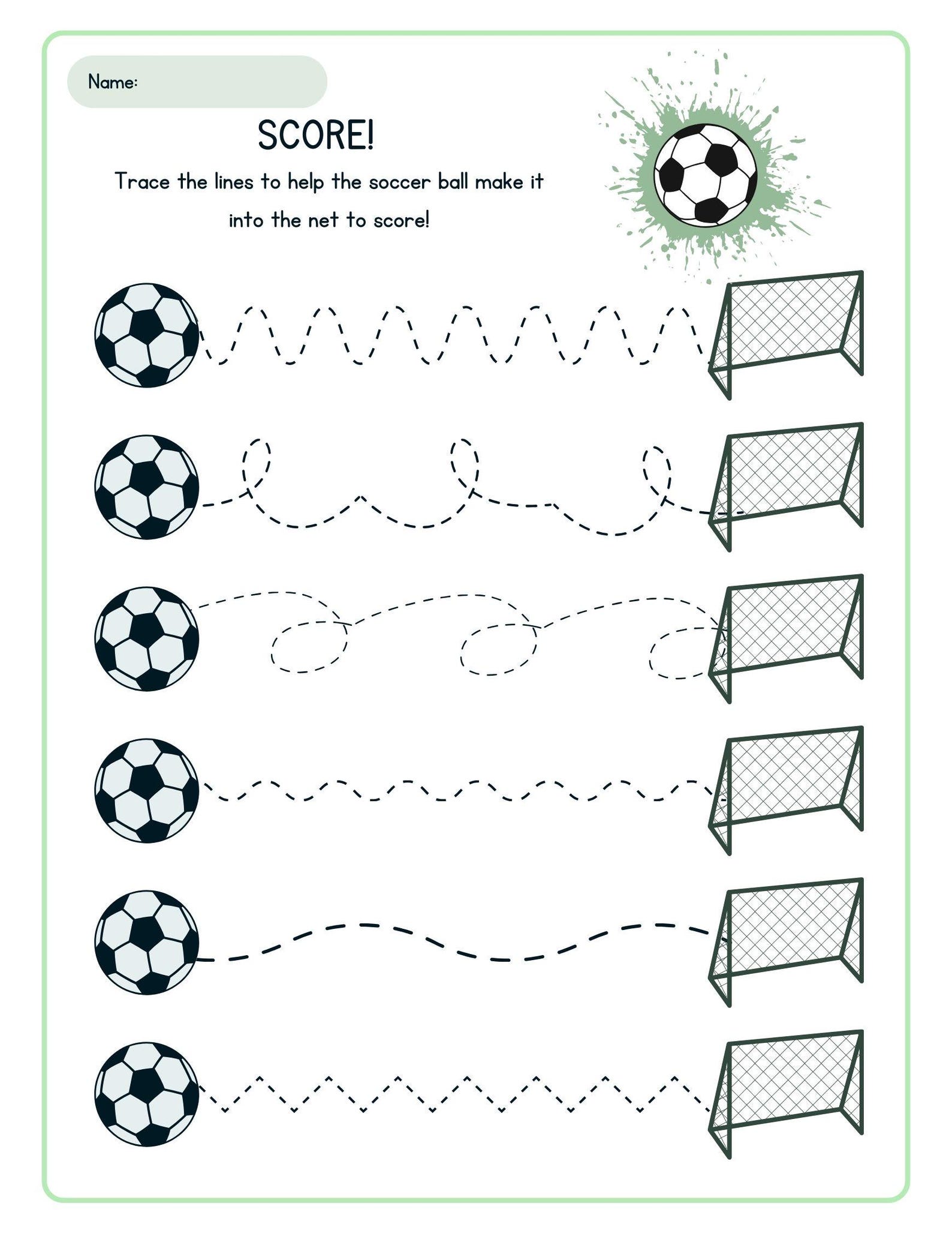 Tracing Worksheets | Instant Download | Preschool & Kindergarten ...