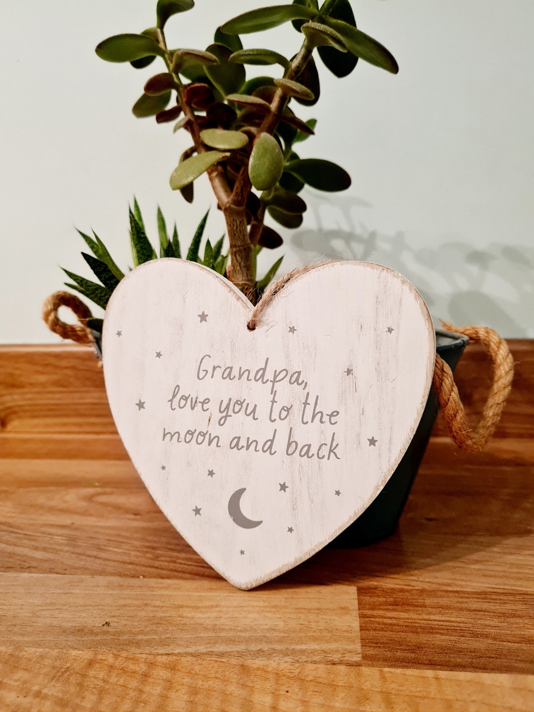 I Love You to the Moon and Back Grandpa Grandad Gift Fathers Day Gift ...