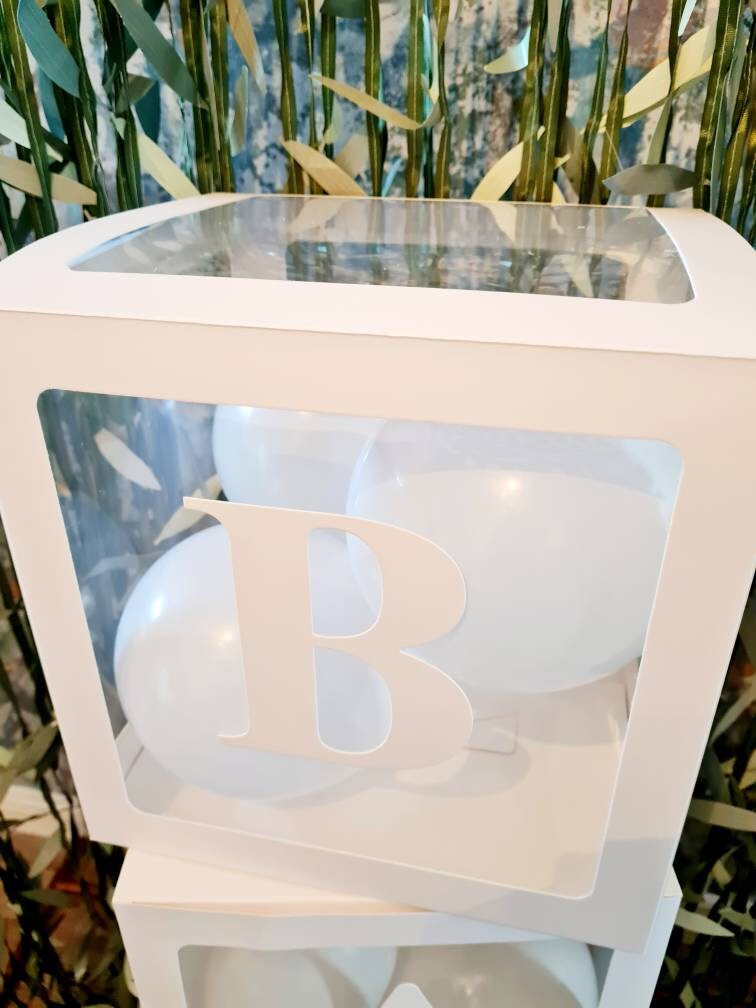 Baby Cube Boxes Balloon Box Baby Shower Blocks Baby Shower Decor - Etsy.de