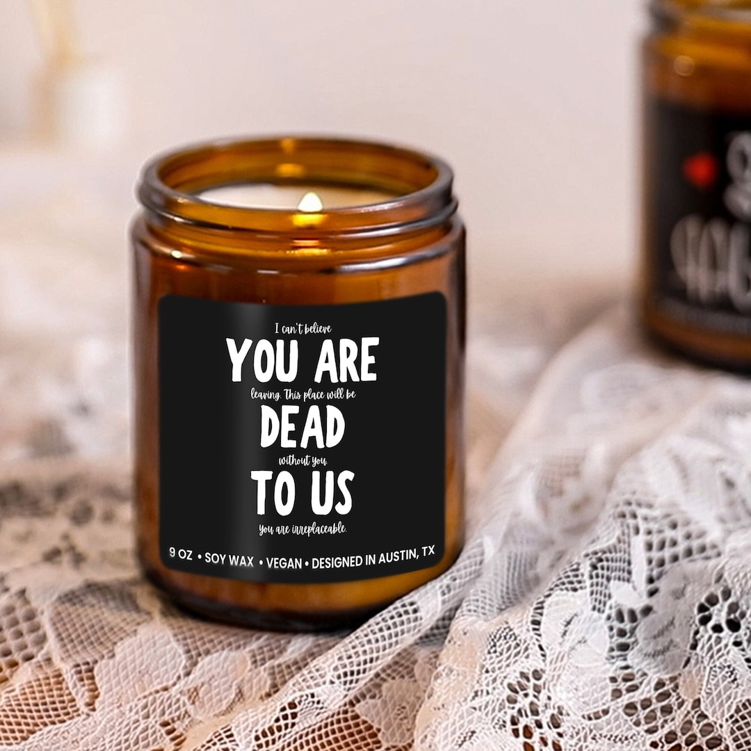 Funny Farewell Candle, Going Away Gifts for Friends and Family ...