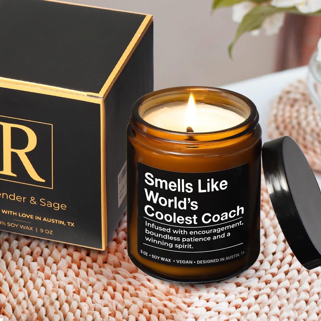 World's Coolest Coach Candle, Best Coach Gifts, Thoughtful Coaches ...