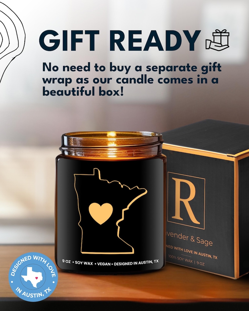 Minnesota Candle, Thoughtful Minnesota Themed Souvenirs for Men and ...