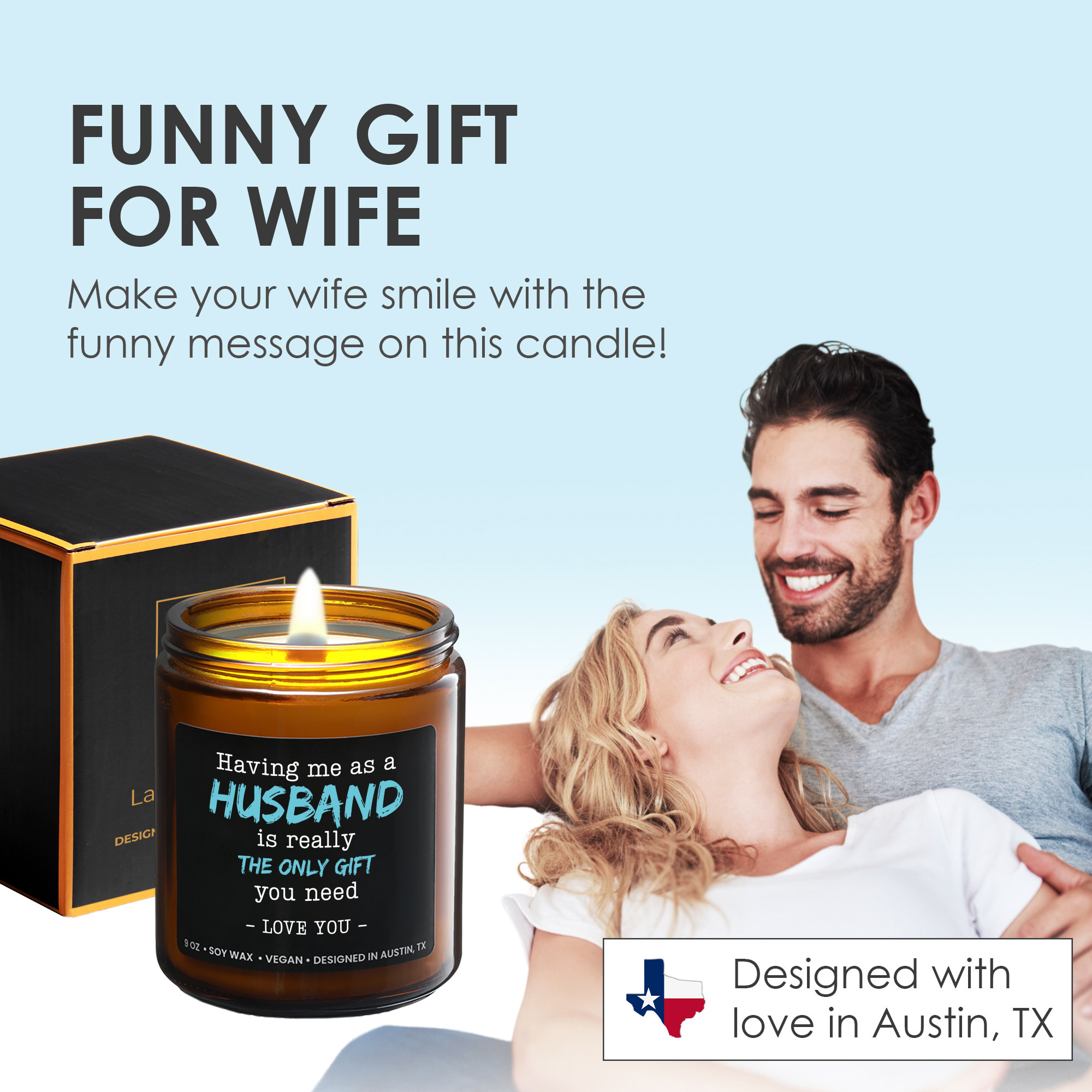 Funny Wife Candle, Wife Gifts From Husband, Birthday Gifts for Wife ...
