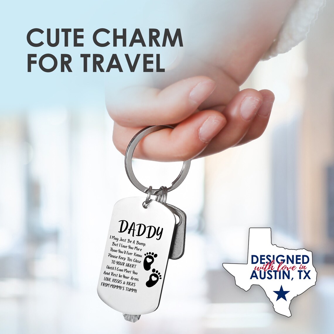 New Dad Keychain, New Dad Gifts for Men After Birth, First Time Dad ...