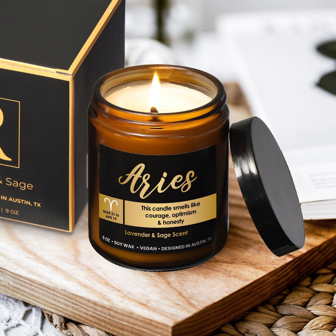 Zodiac Candles, Astrology Gifts for Women, Zodiac Gifts for Women & Men ...