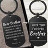 Keychain for Brother or Sister - Custom Engraved Keyring Gift for ...