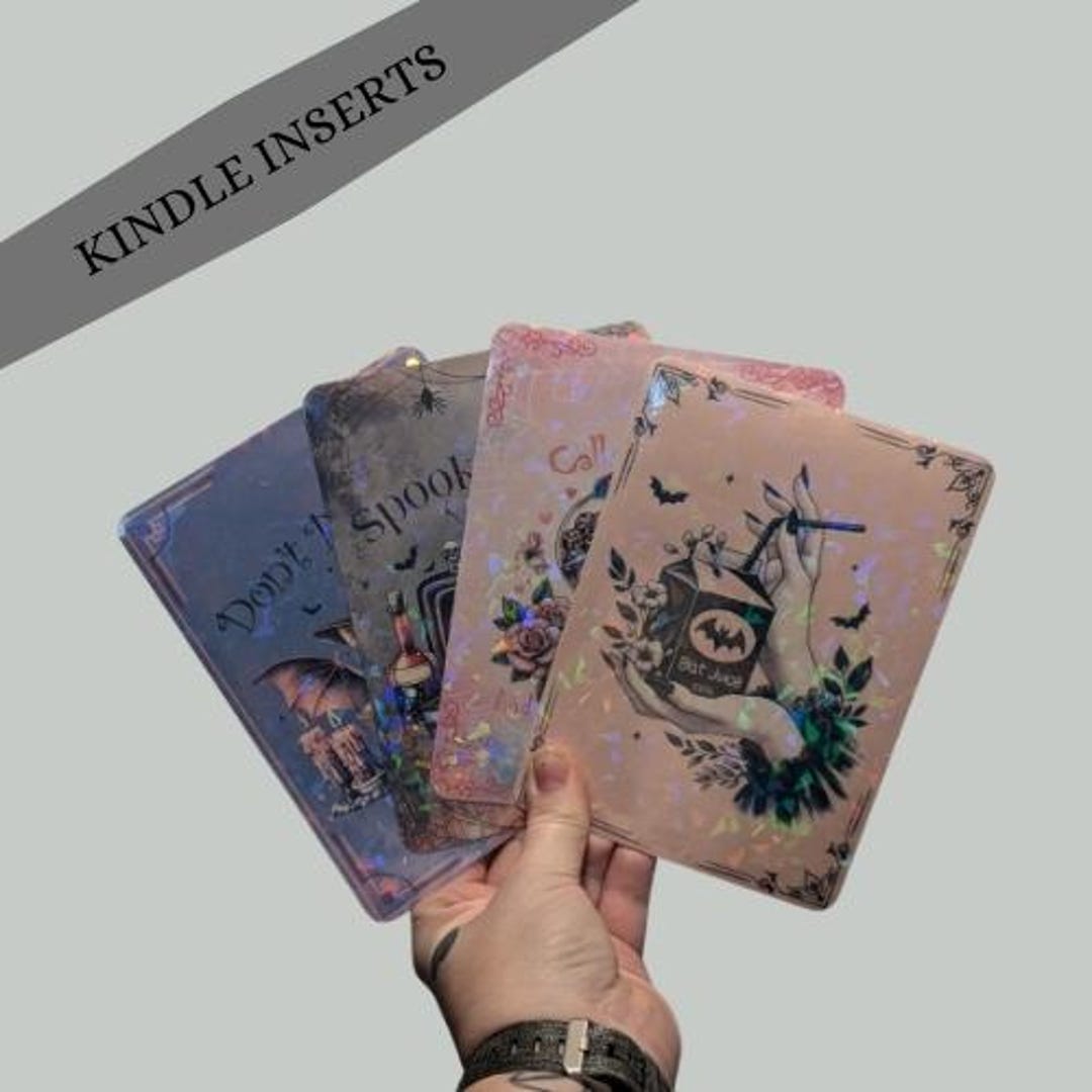 Holographic Cute Pink Halloween Spooky Movie Bat Funny Flower Book ...