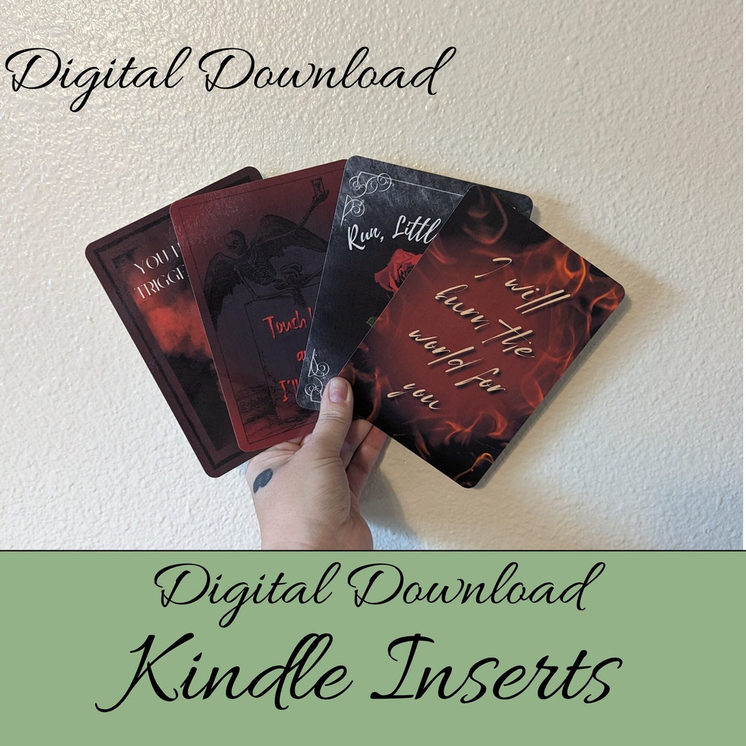 Printable Dark Romance Smut Kindle Case Inserts Download E-reader Case ...