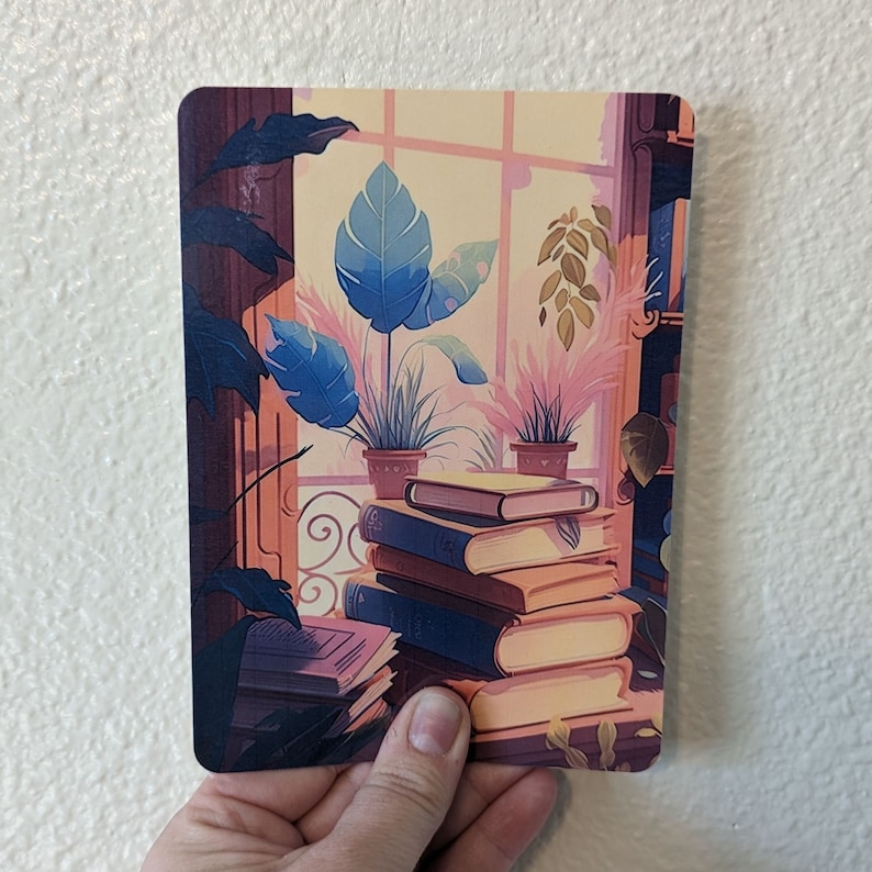 Bookcase Backgrounds Kindle Case Inserts E-reader Case Insert - Etsy