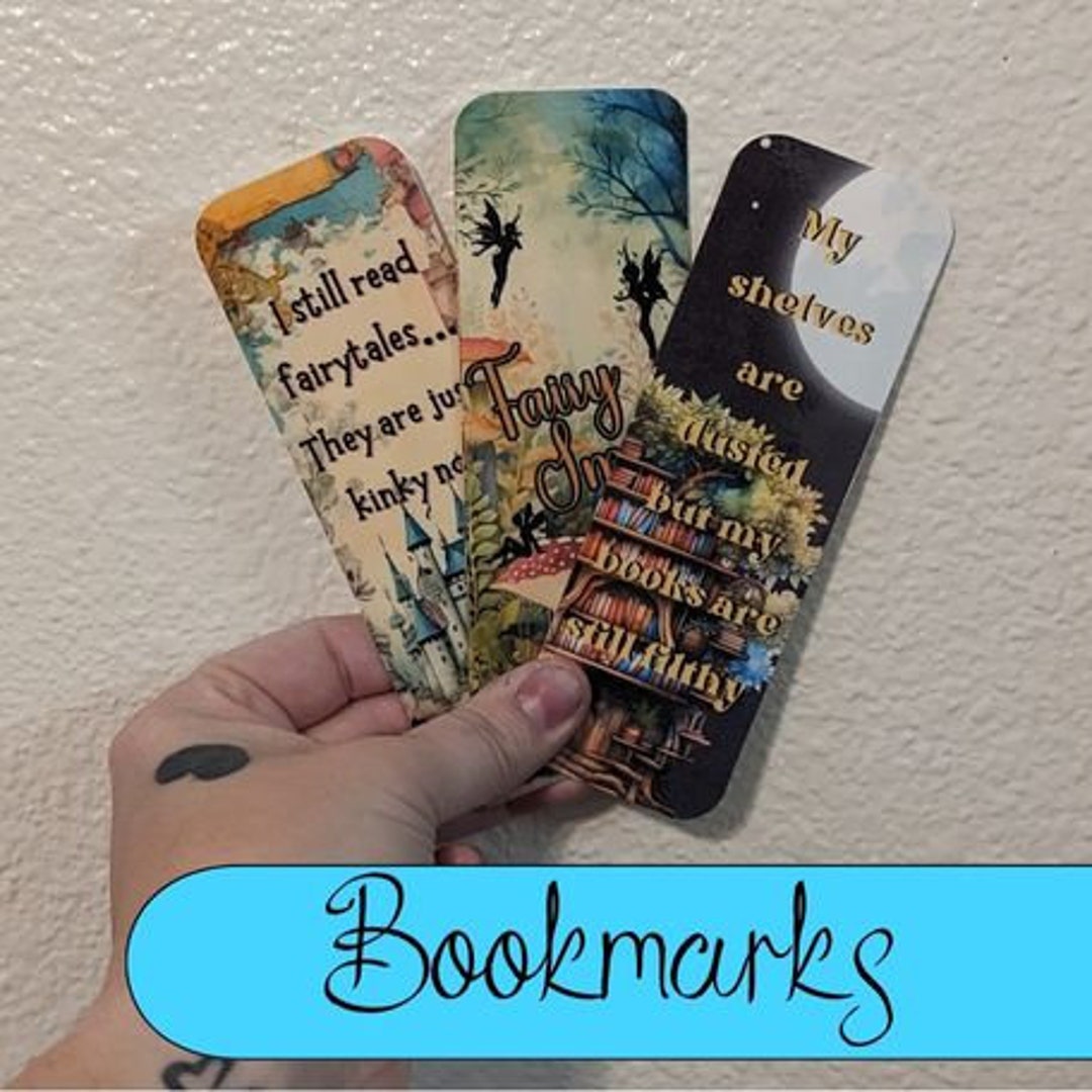 Fantasy, Fairy Fiction Smut Laminated Bookmarks, Tassel Bookmarks ...