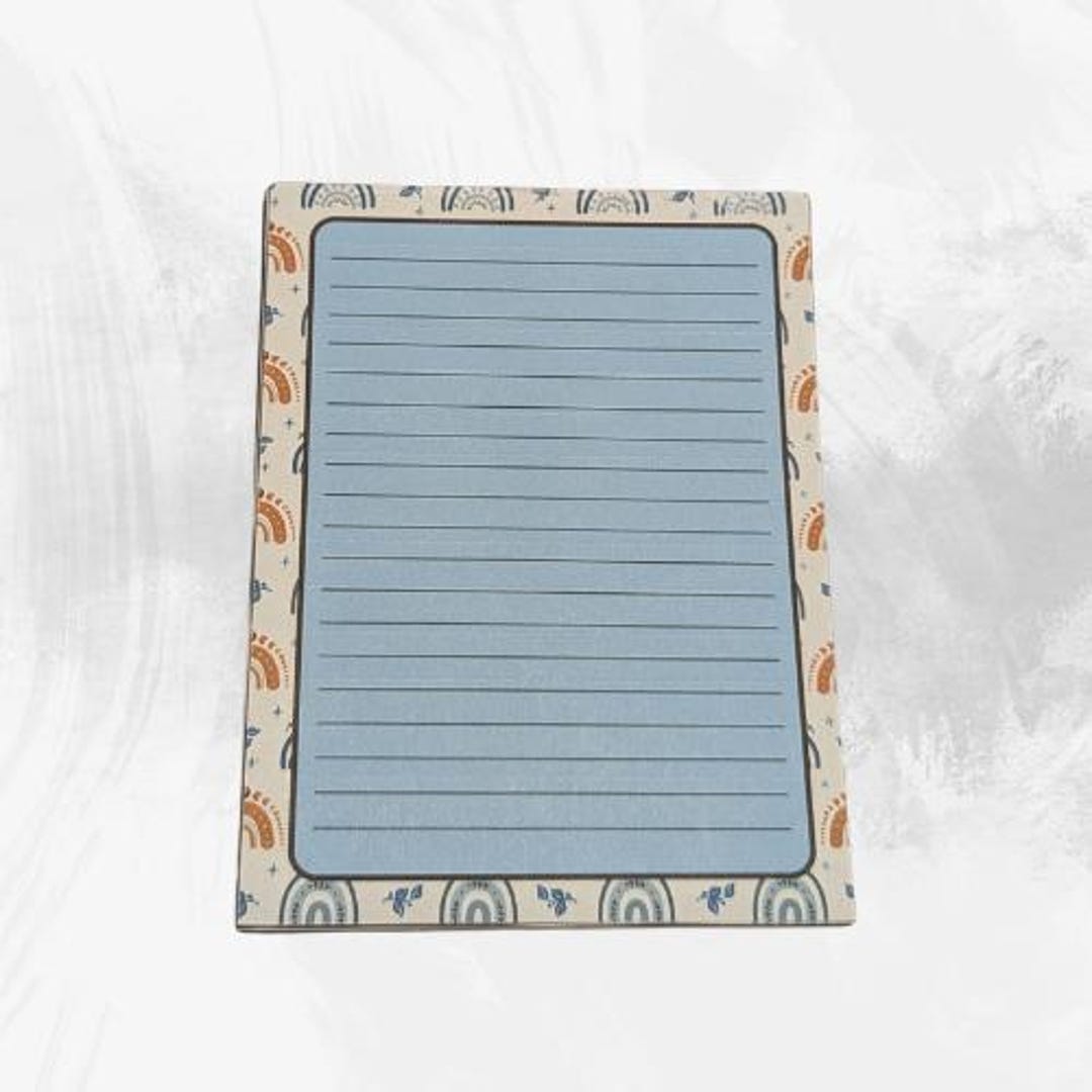 Boho Rainbow Simple 5.3x4 In. Notepad Office Supplies Stationary - Etsy