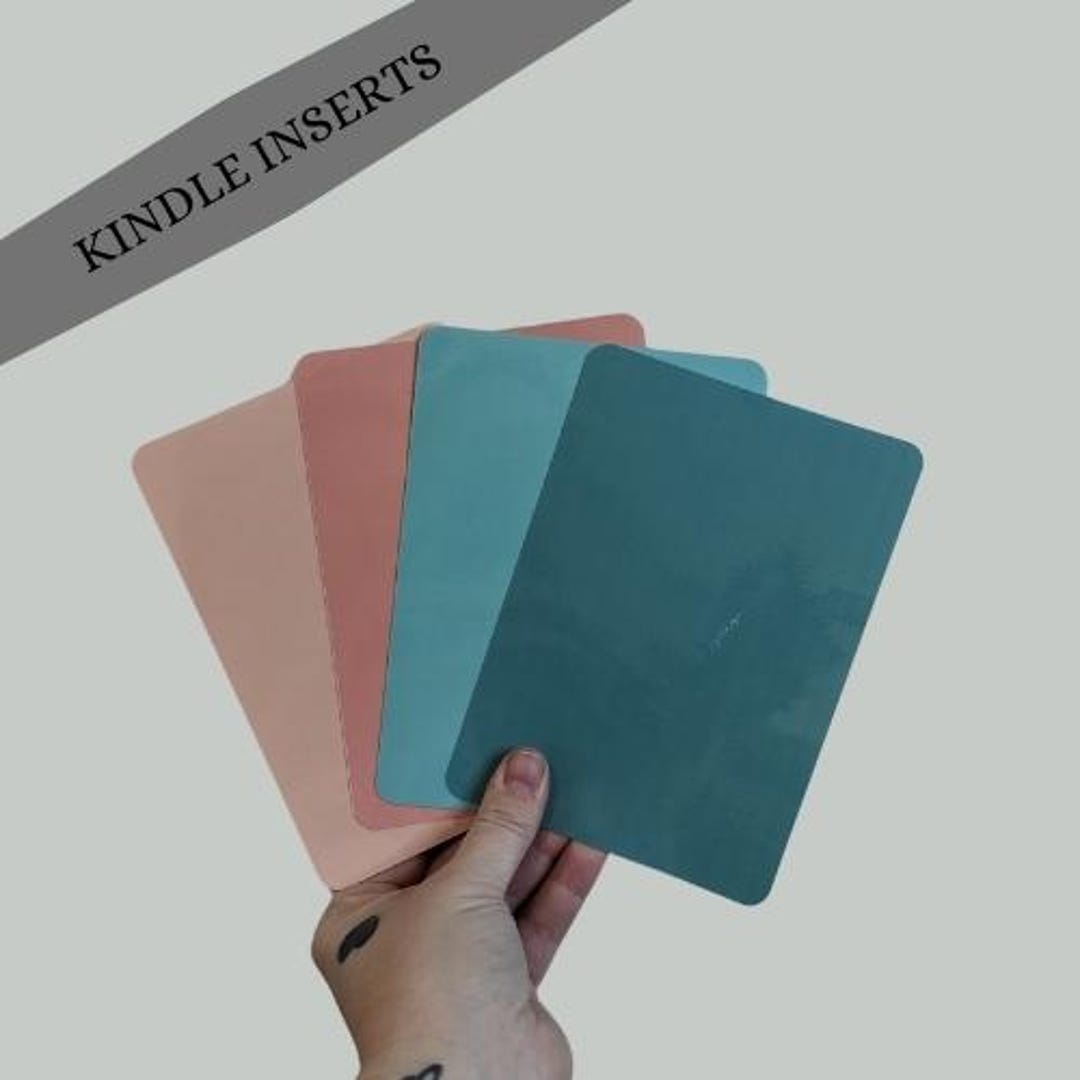 Pink Teal Shades Solid Colors Kindle Case Inserts E-reader Case Insert ...