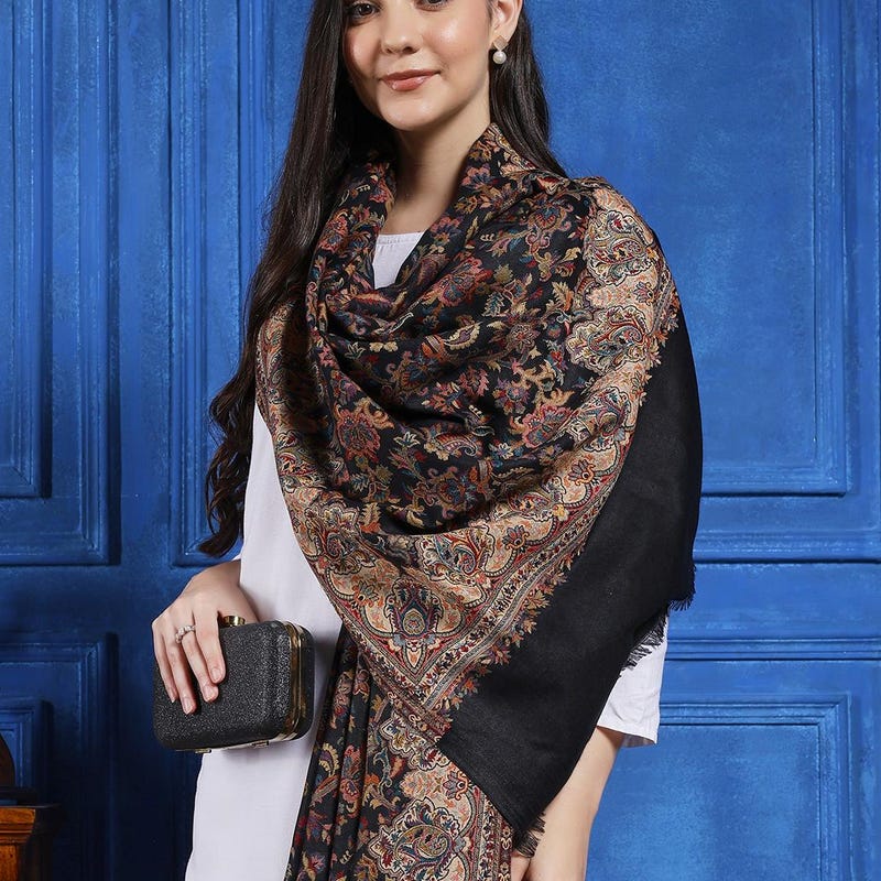 Kani Embroidered Shawl - Etsy
