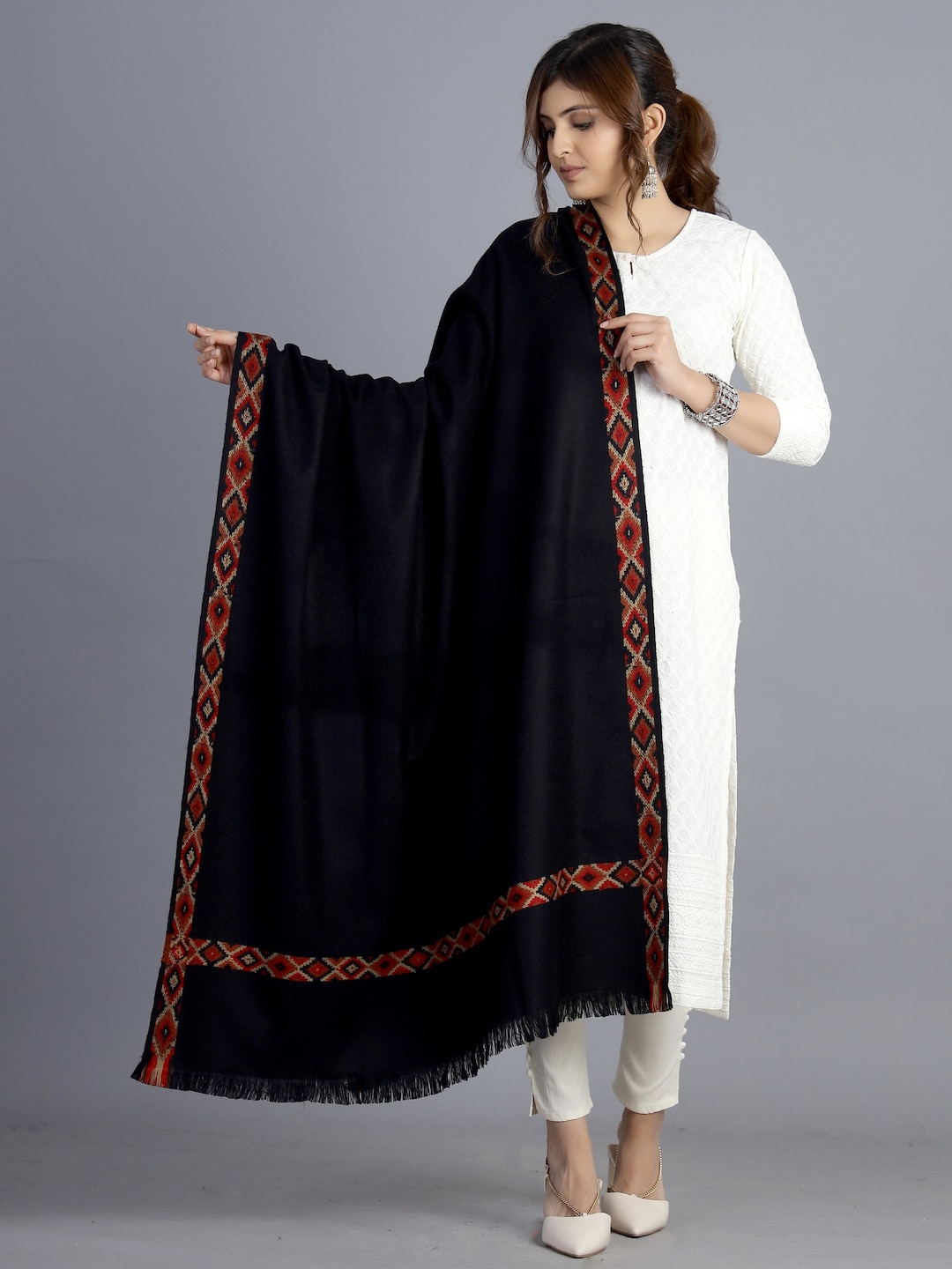 JHANA Shawl Meditation Prayer Shawl Blanket Indian Yak Wool Tibetan ...