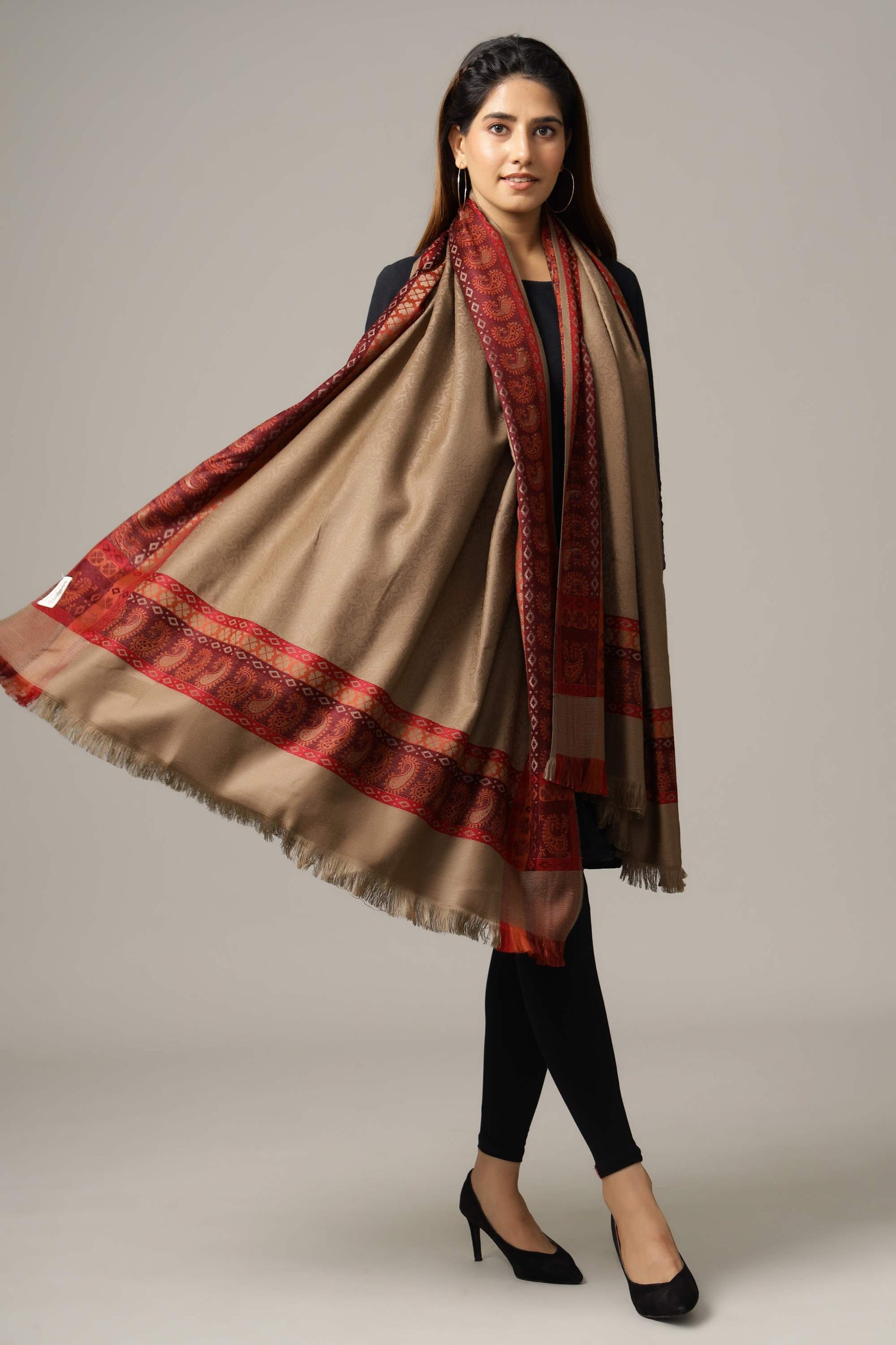 Indian Wool Shawl Designer Shawl Handmade Shawl Fashionable - Etsy