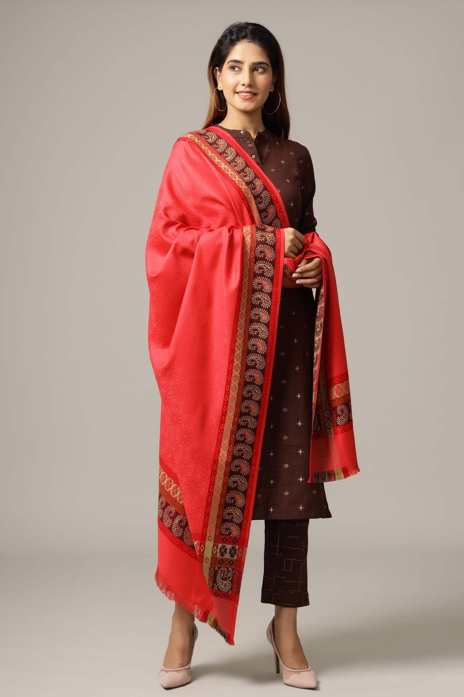 Indian Wool Shawl Designer Shawl Handmade Shawl Fashionable - Etsy