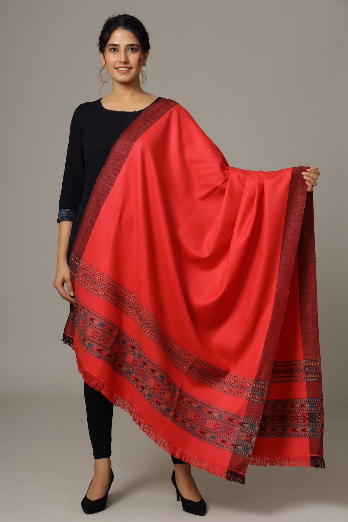 Indian Wool Meditation Prayer Shawl Blanket Handmade Yak Wool Tibetan ...