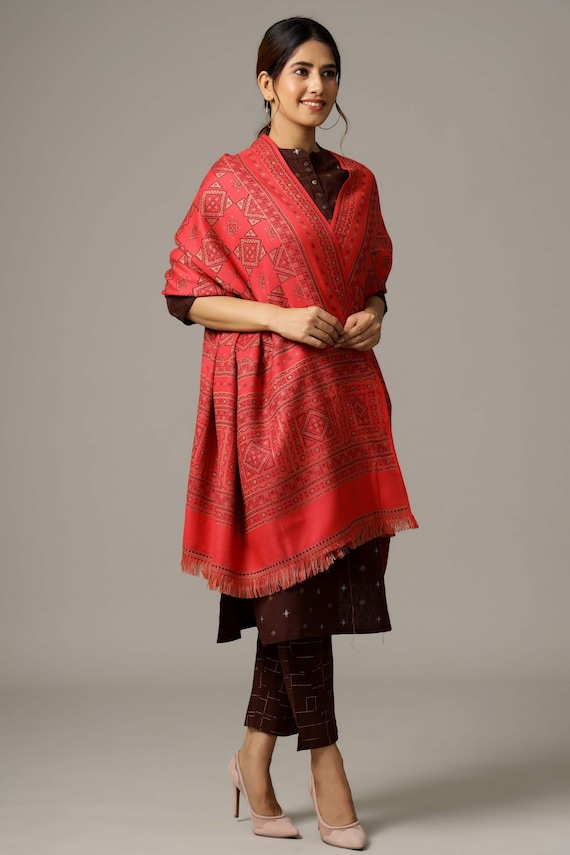 Indian Wool Shawl Designer Shawl Handmade Shawl Meditation - Etsy