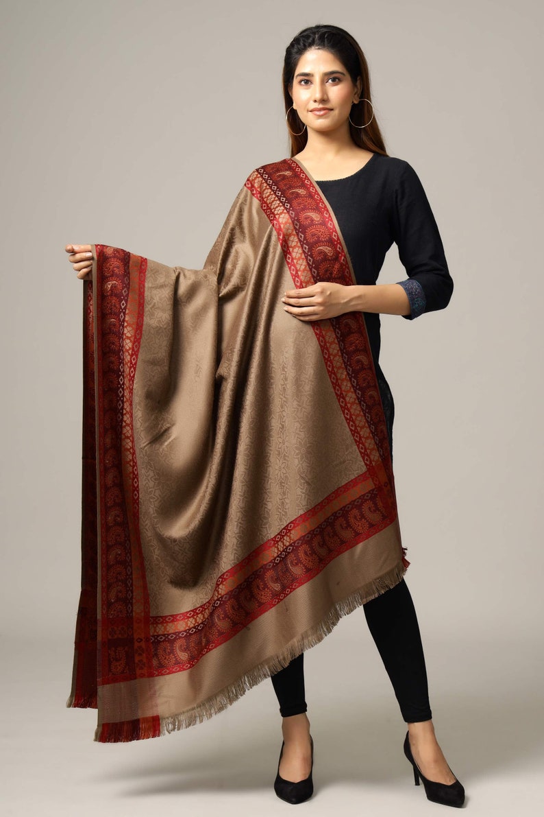 Indian Wool Shawl Designer Shawl Handmade Shawl Fashionable - Etsy