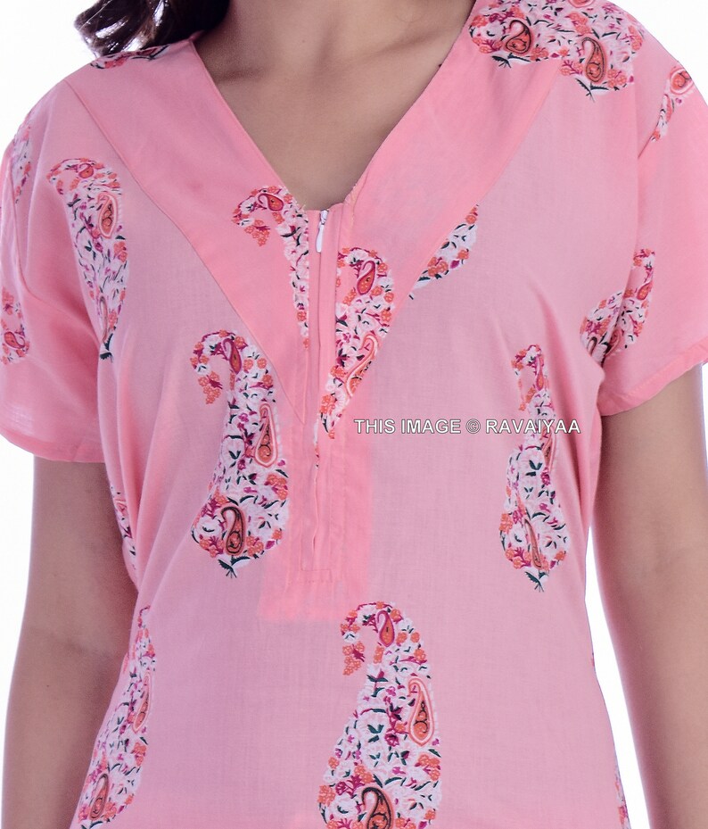 Indian Cotton Women Nighty Summer Night Dress Sleepwear - Etsy