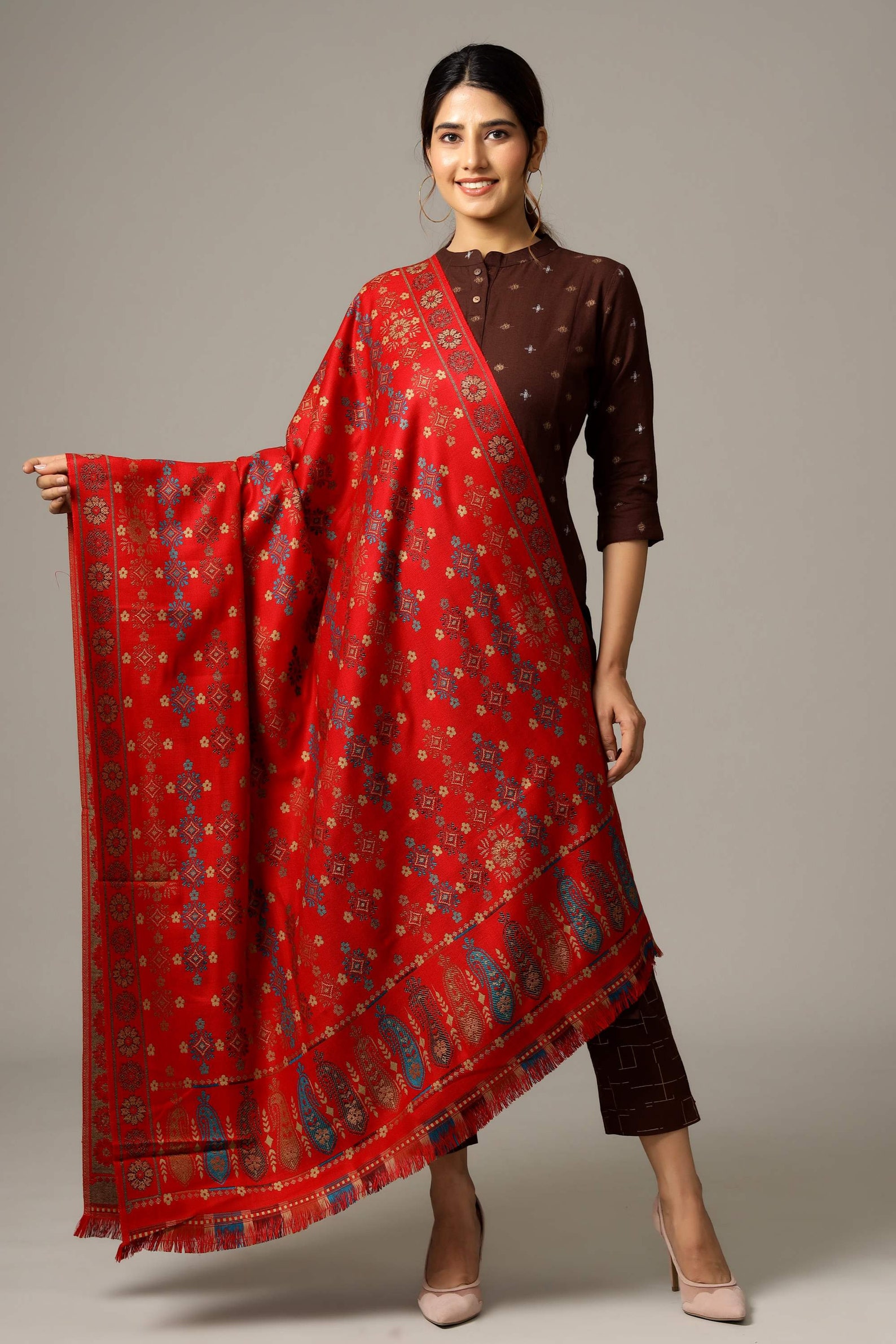 Indian Reversible Kullu Decor Shawl Best Gift for Mom Dad - Etsy