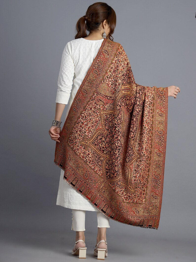 Pashmina Shawl Jamawar Shawl India Cashmere Yak Wool Scarf - Etsy