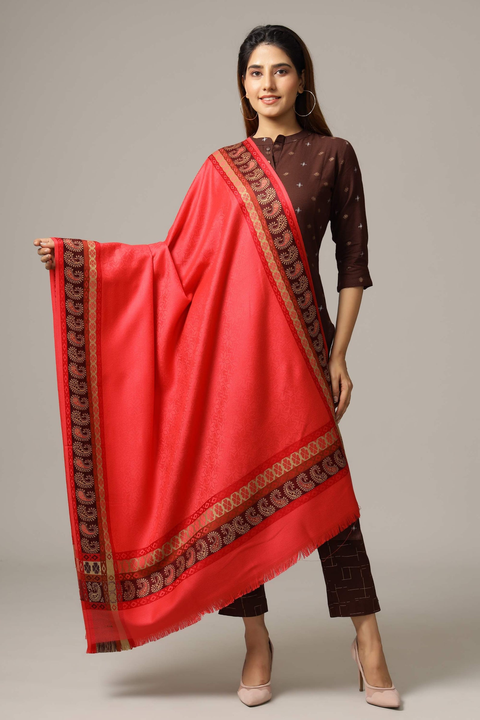 Indian Wool Shawl Designer Shawl Handmade Shawl Fashionable - Etsy