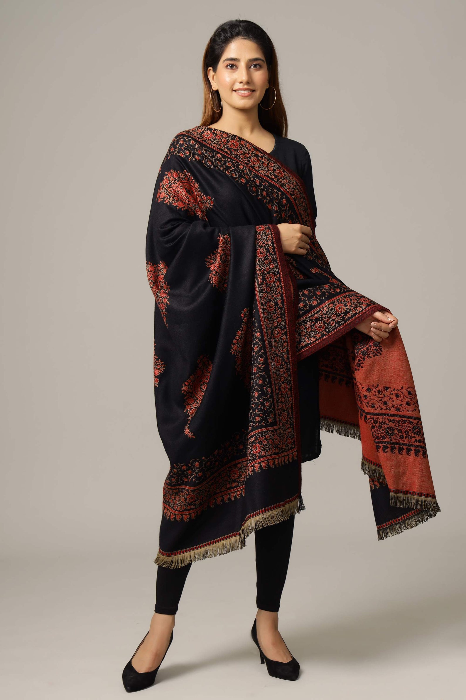 Indian Wool Shawl Designer Shawl Handmade Shawl Fashionable - Etsy