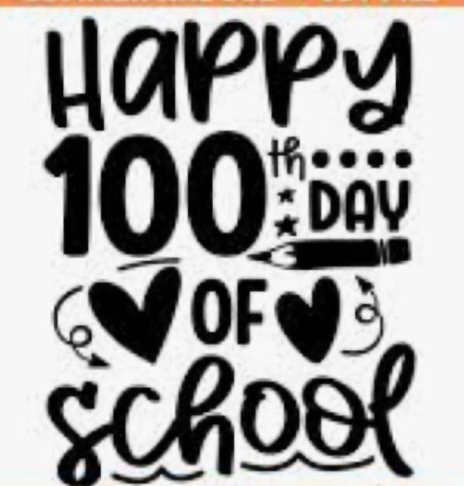100th Day of School DTF Transfers - Etsy
