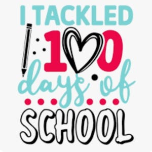100th Day of School DTF Transfers - Etsy