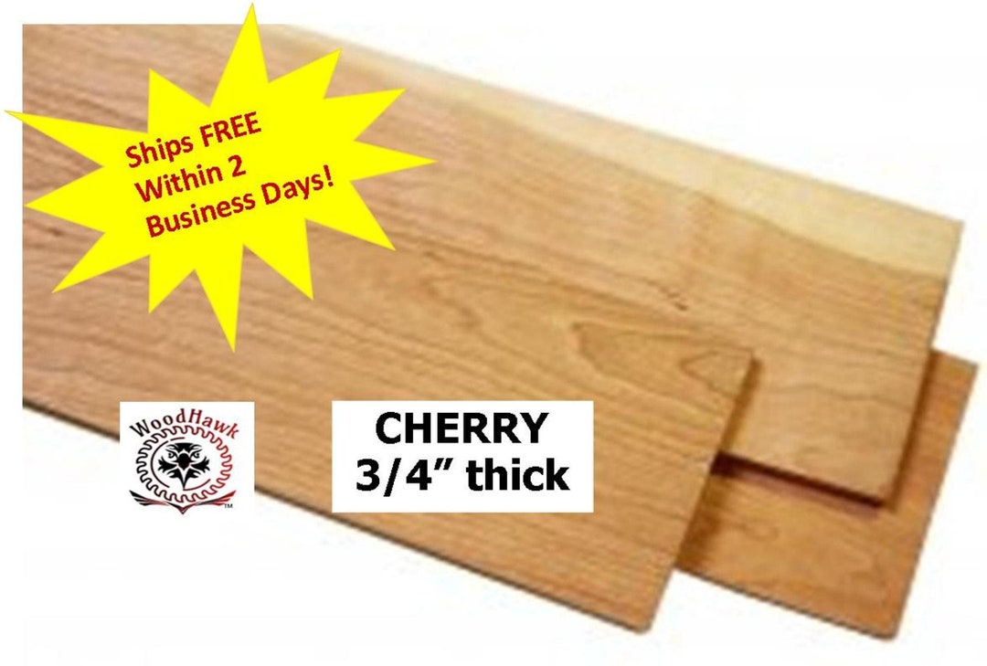 4 CHERRY 3/4" X 5" X 24" Lumber Wood Boards DIY Shelf Sign Furniture ...