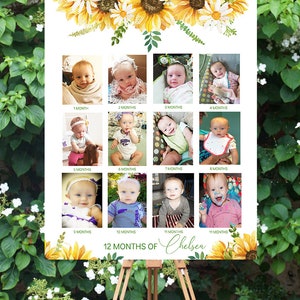 Sunflower 1st Birthday Invitation Bundle (EDITABLE Digital Download) - Etsy