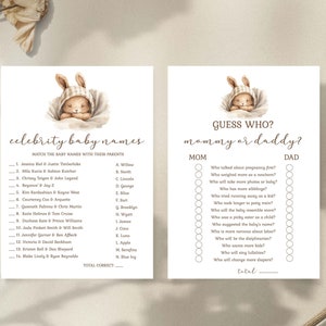Some Bunny is on the Way Baby Shower 12 Game Templates Bunny Rabbit ...