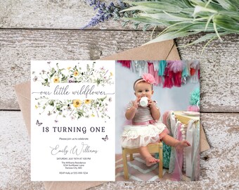 Our Little Cutie is Turning One Birthday Invitation Template - Etsy