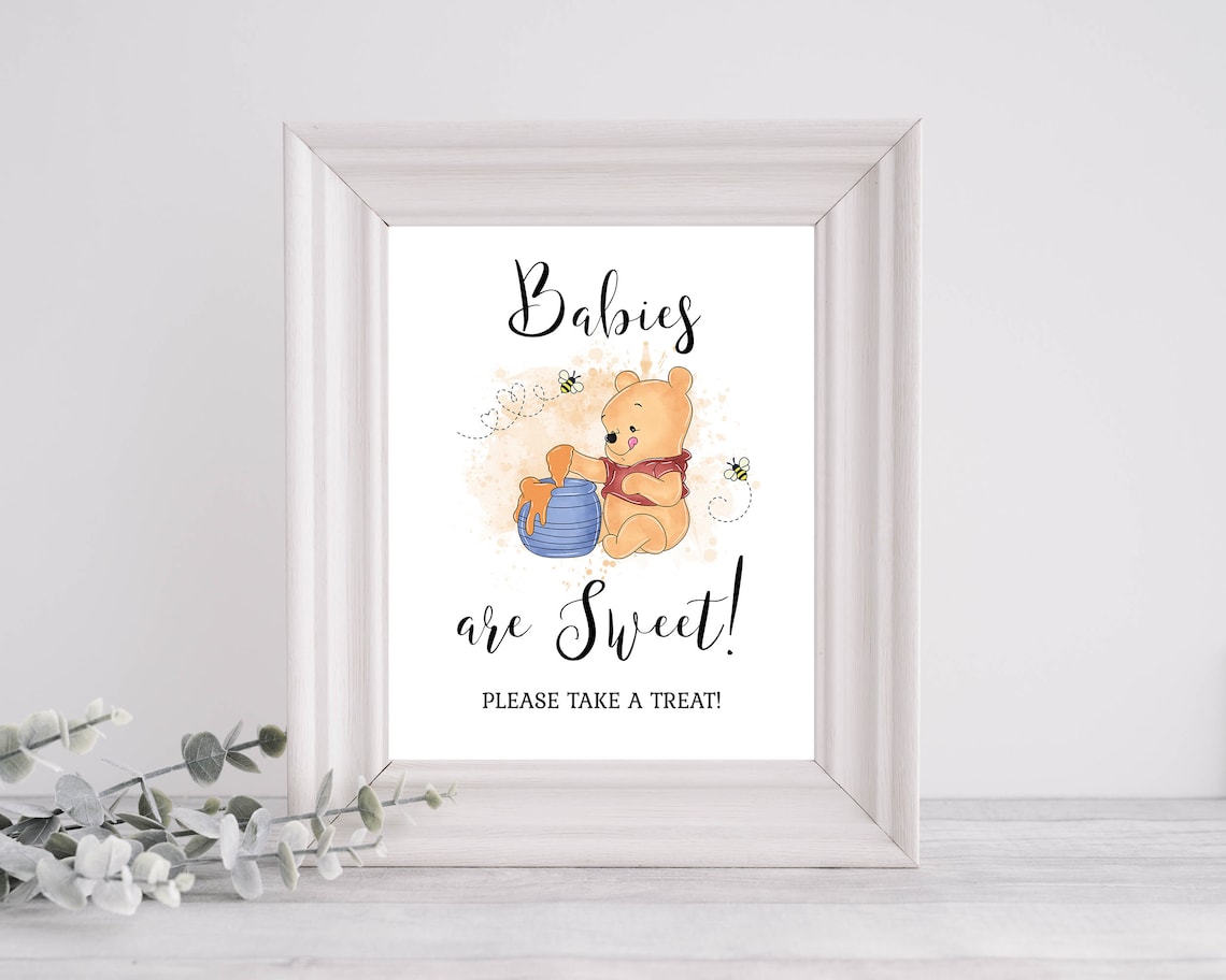 A Little Hunny is on the Way 7 Sign Bundle Winnie the Pooh - Etsy