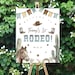 1st Rodeo Birthday Party Welcome Sign Template Cowboy Rodeo 1st ...