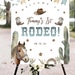 1st Rodeo Birthday Party Welcome Sign Template Cowboy Rodeo 1st ...