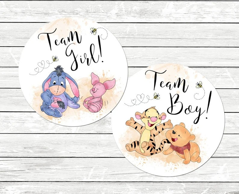 Winnie The Pooh Gender Reveal Bundle A Little Hunny Is On The Etsy