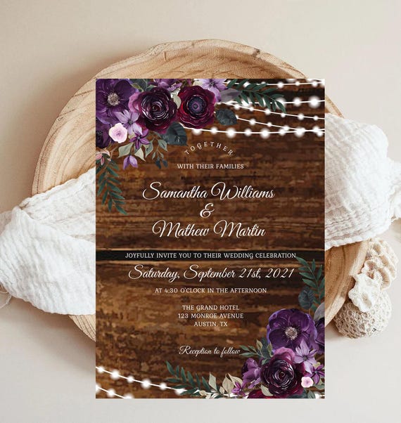 Fondo De Boda Morado
